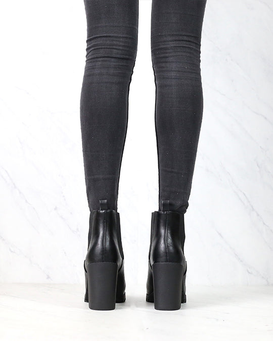 Chunky Heel Chelsea Booties - More Colors – Shop Hearts