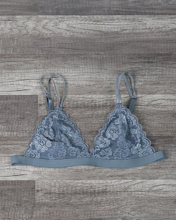 Floral Triangle Lace Bralette in More Colors – Shop Hearts