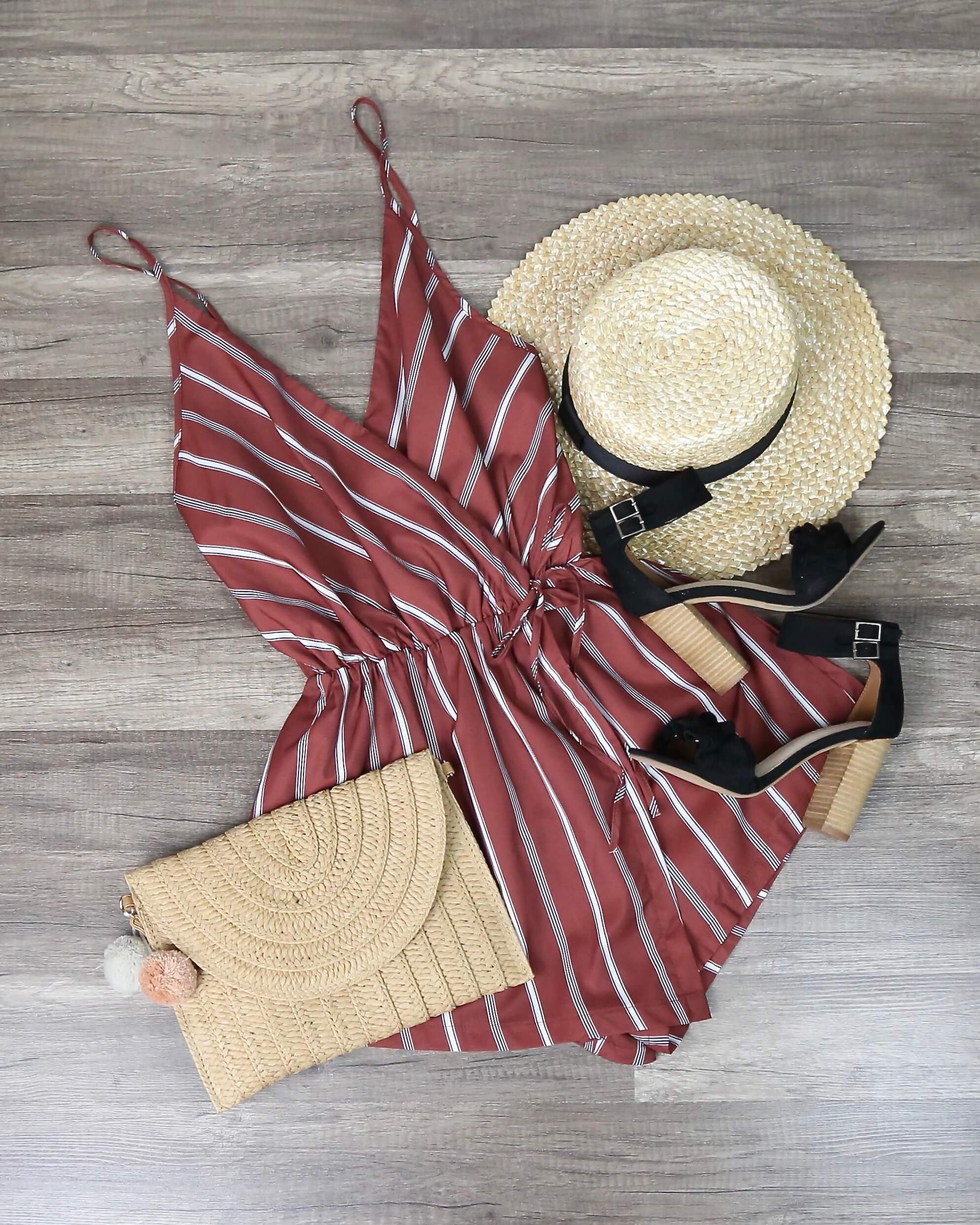 Reverse - Natalie Romper in Dusty Pink/Stripe – Shop Hearts