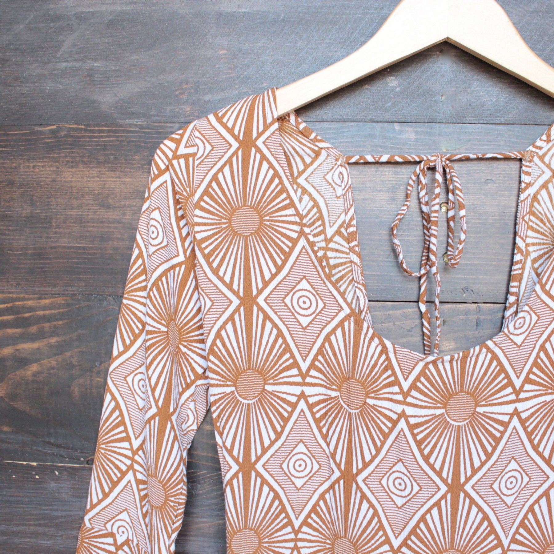 Final Sale - YIREH Hawaii Maize Bell Sleeve Dress in Sand Dollar – Shop ...