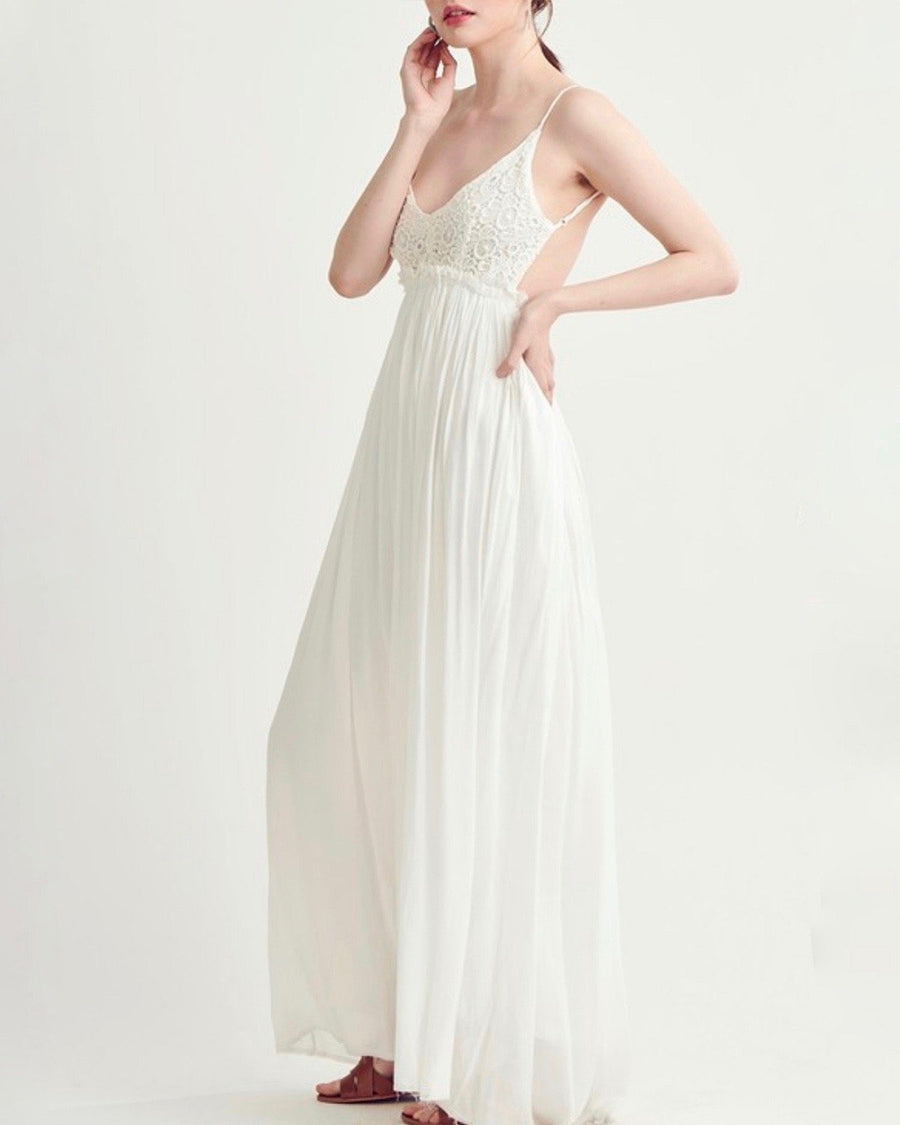 Open Back Crochet Maxi Dress in More Colors – Shop Hearts