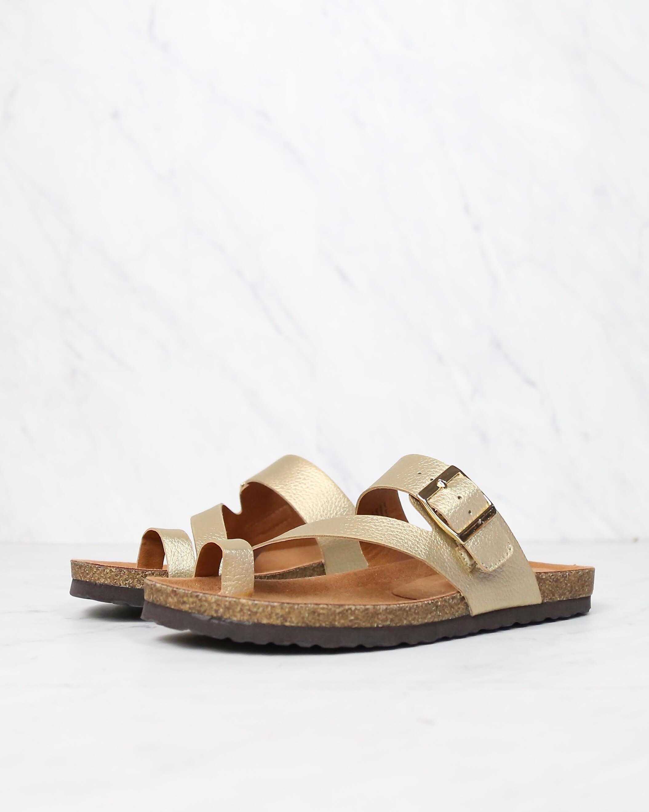 bc footwear - summer boxer sandals women's junior black metallic gold ...