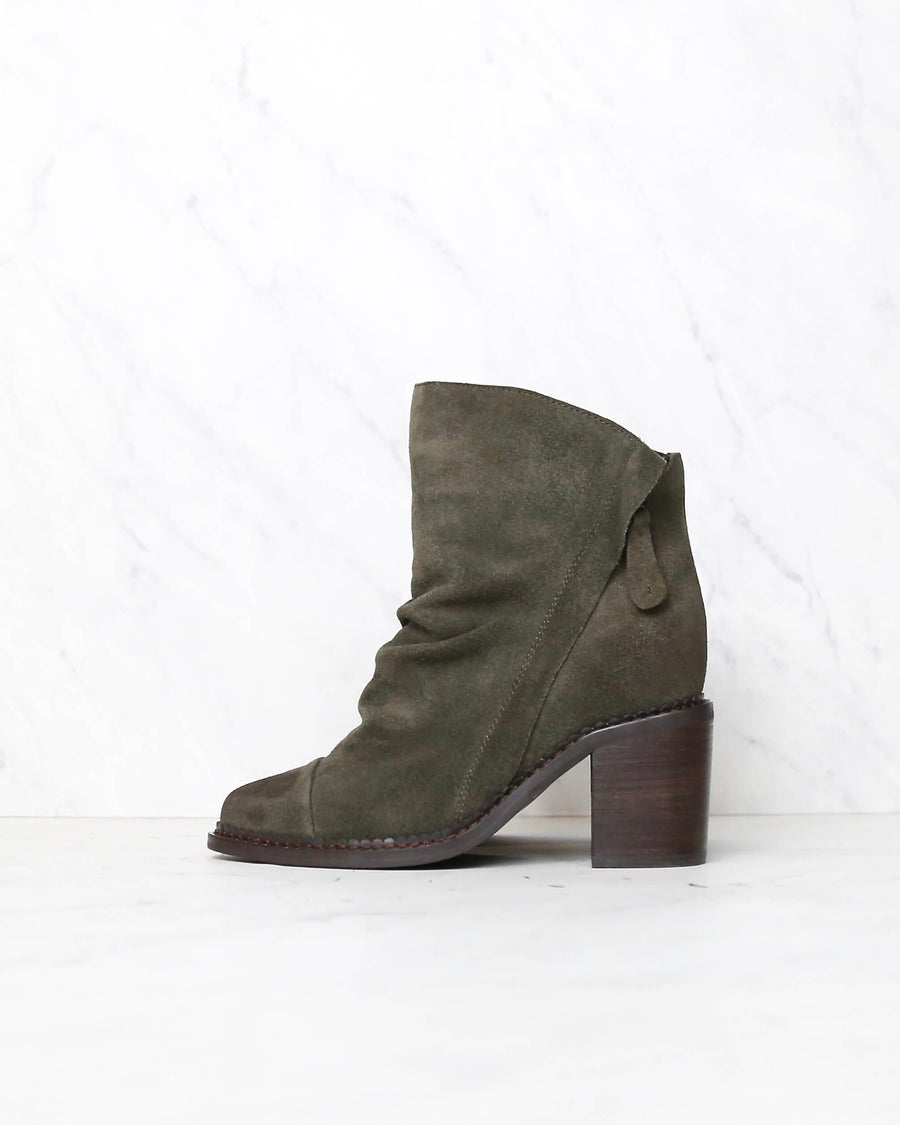 Sbicca - Millie Women's Suede Leather Booties in Green – Shop Hearts