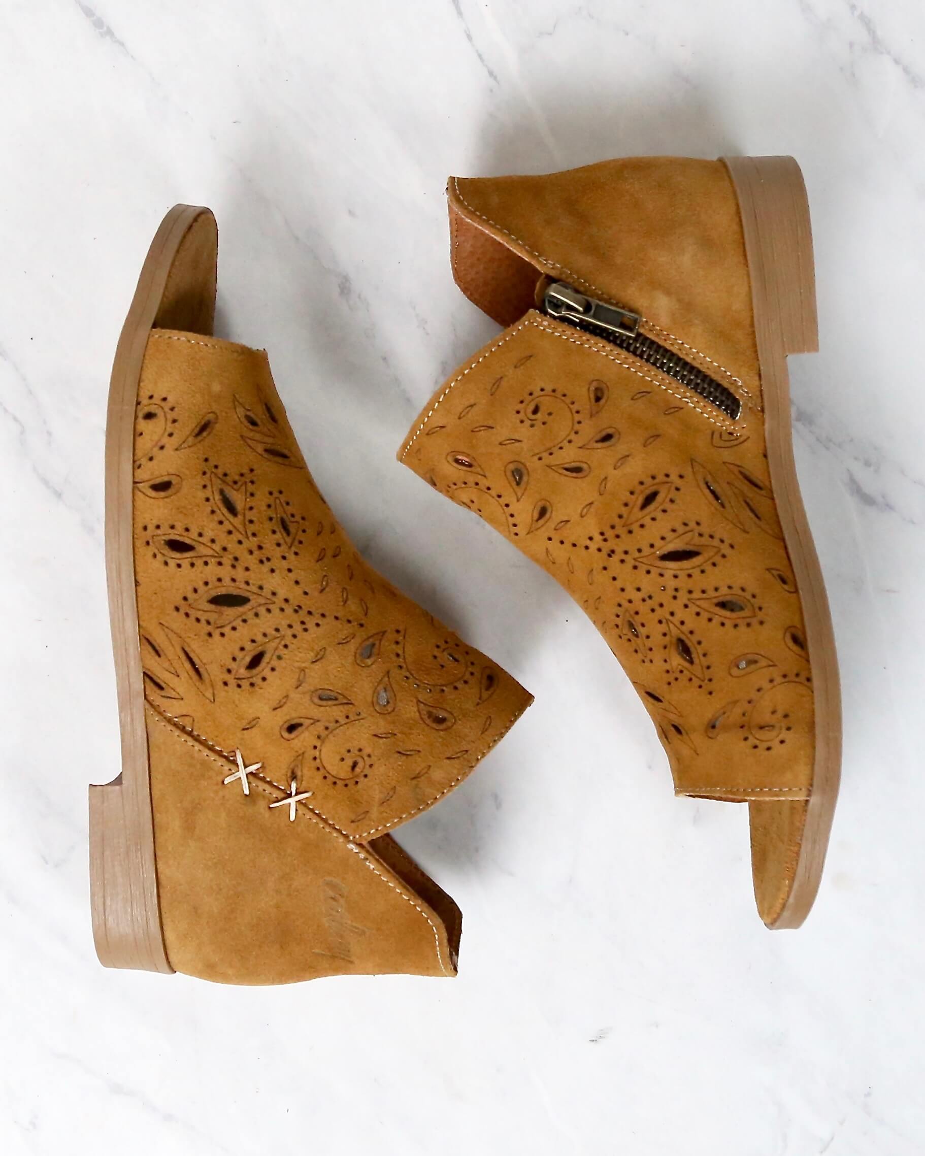 Coolway - Nelia Laser Cut Open Toe Bootie in More Colors – Shop Hearts