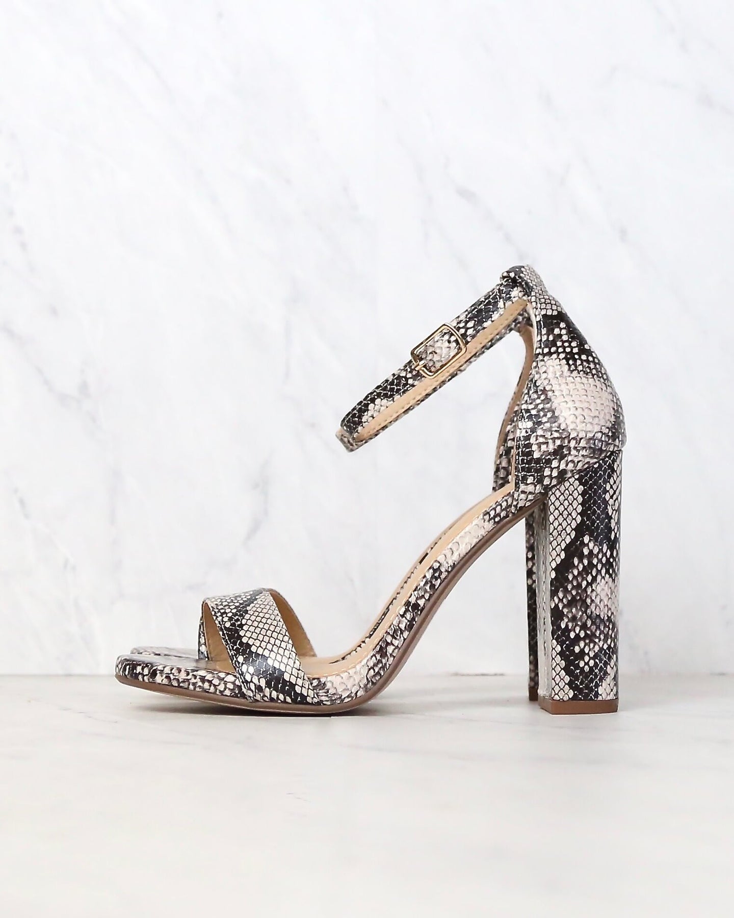 Stepping into Sophistication Shiner Soda High Heels with Ankle Strap ...