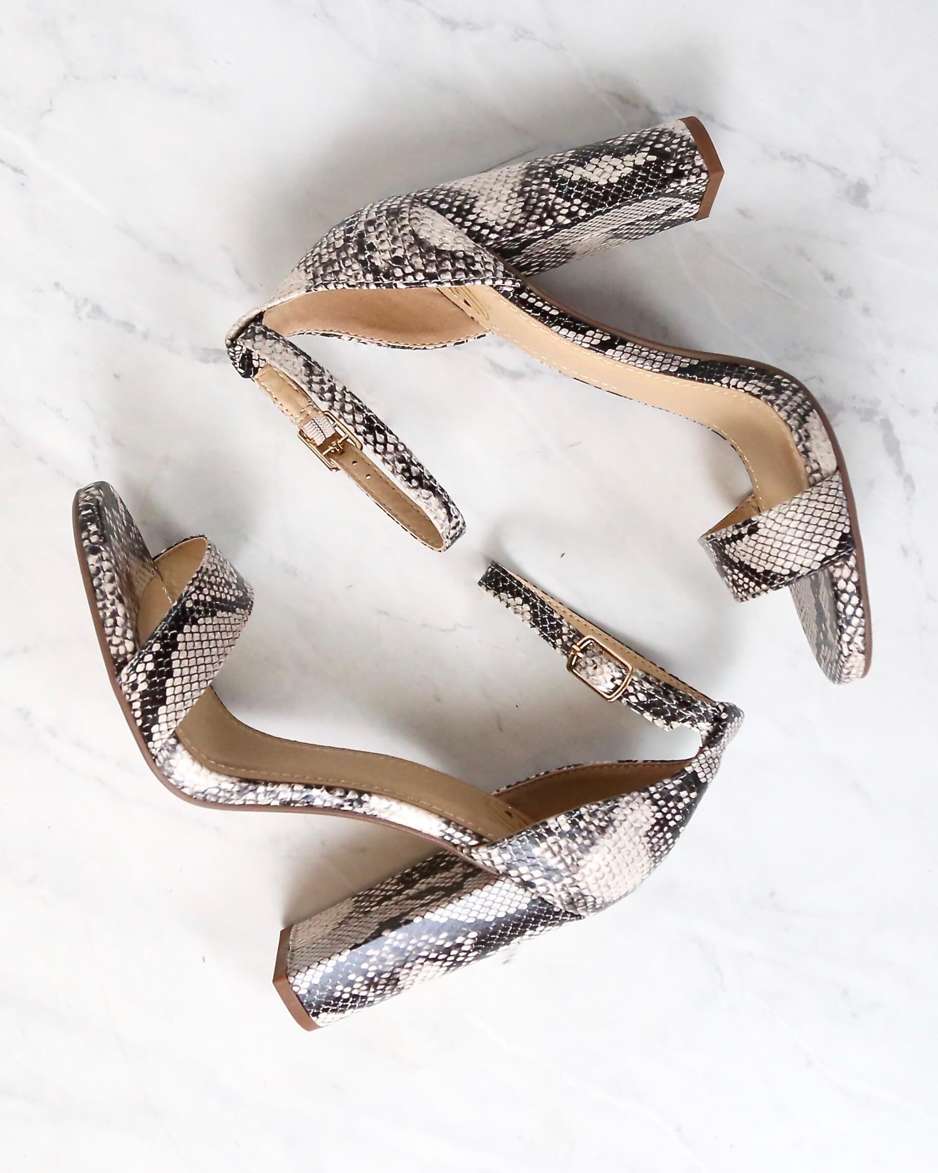 Stepping into Sophistication Shiner Soda High Heels with Ankle Strap ...