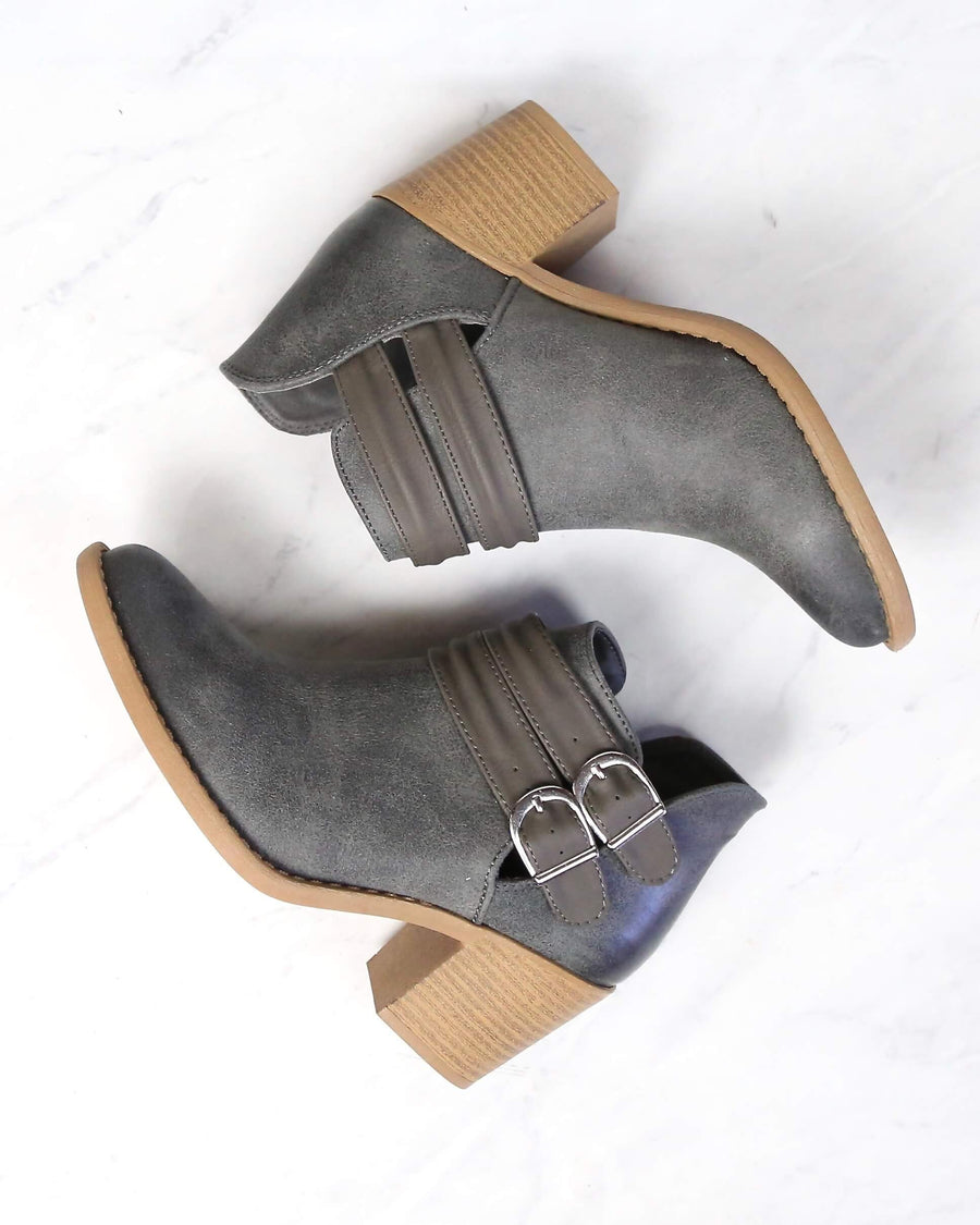Rascal Western Inspired Booties in Grey – Shop Hearts