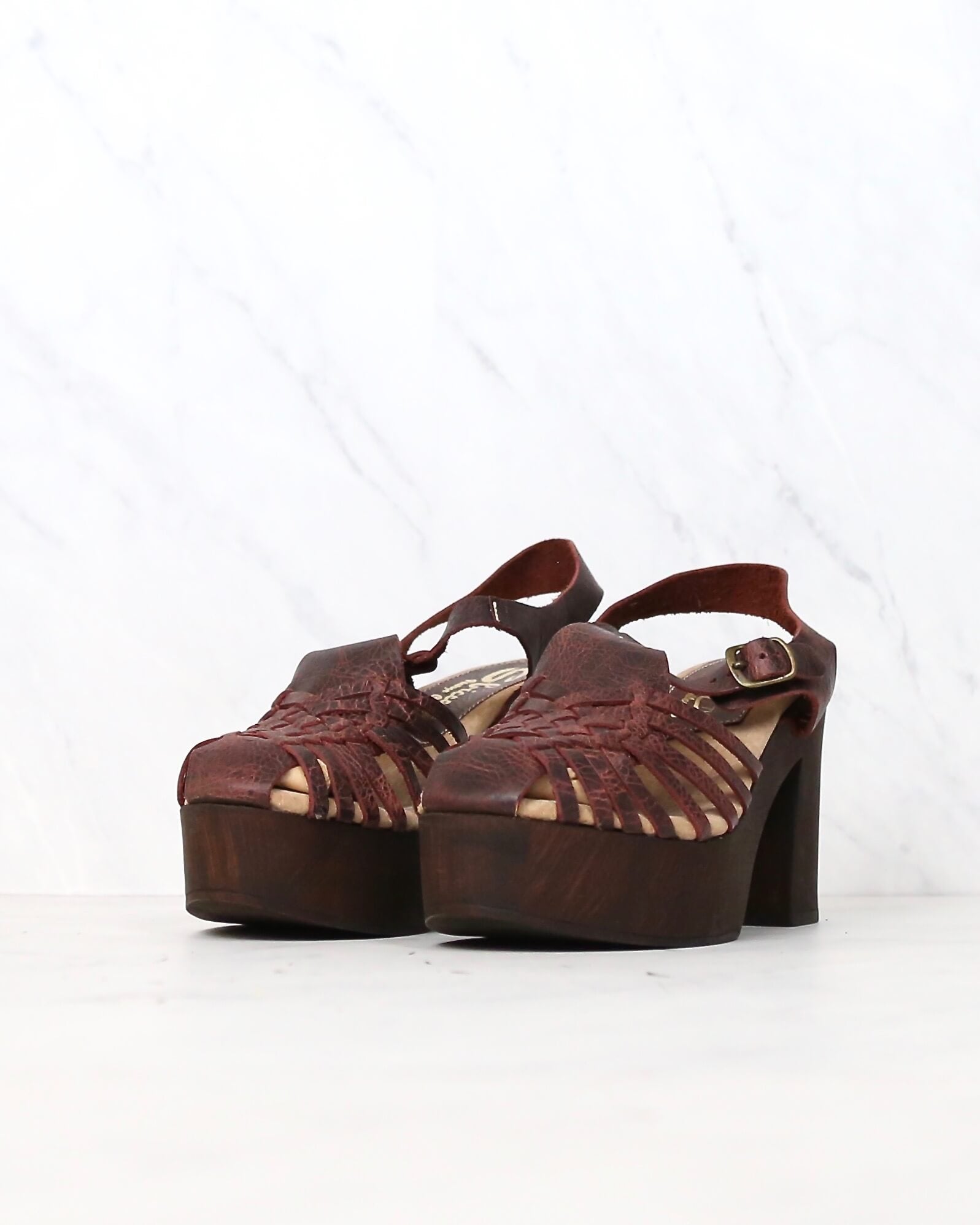 Sbicca - Women's Ultana Rust Leather Sandal With Heels – Shop Hearts